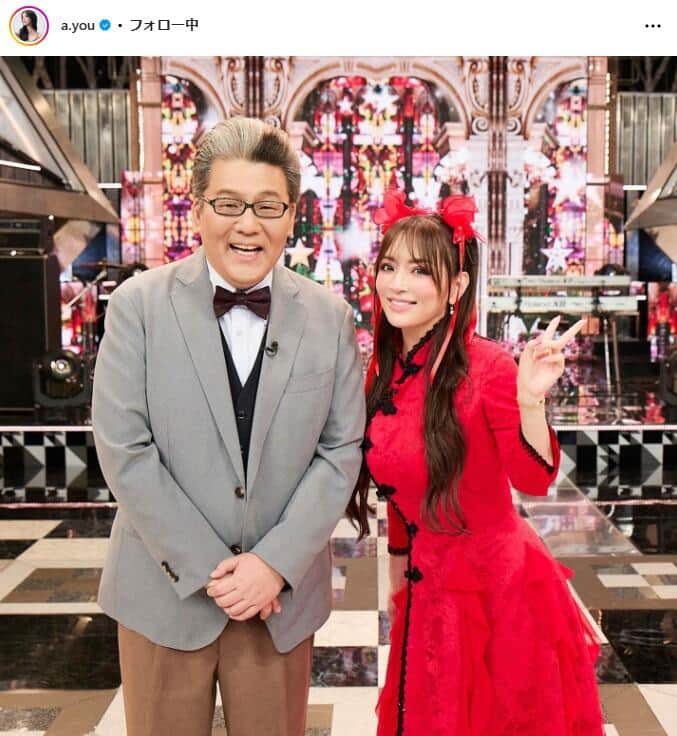 浜崎あゆみ、真っ赤なチャイナドレス姿でFNS歌謡祭出演を告知！46歳とは思えぬ美しさに絶賛の声